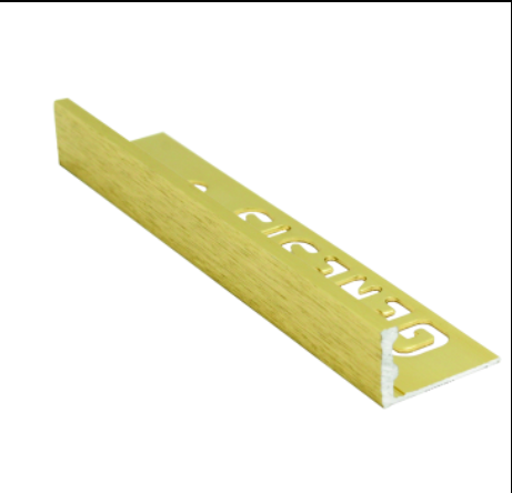 TILERITE: Bright Gold; L Square Tile Edge — Tiles & Stone Direct