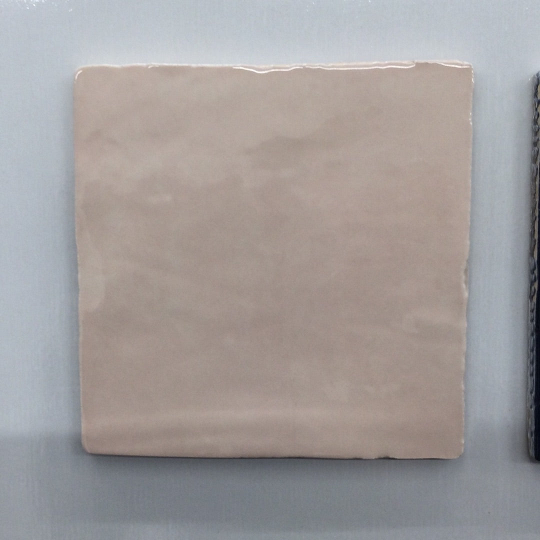 Flash Blush Pink Ceramic Wall 130x130mm — Tiles & Stone Direct