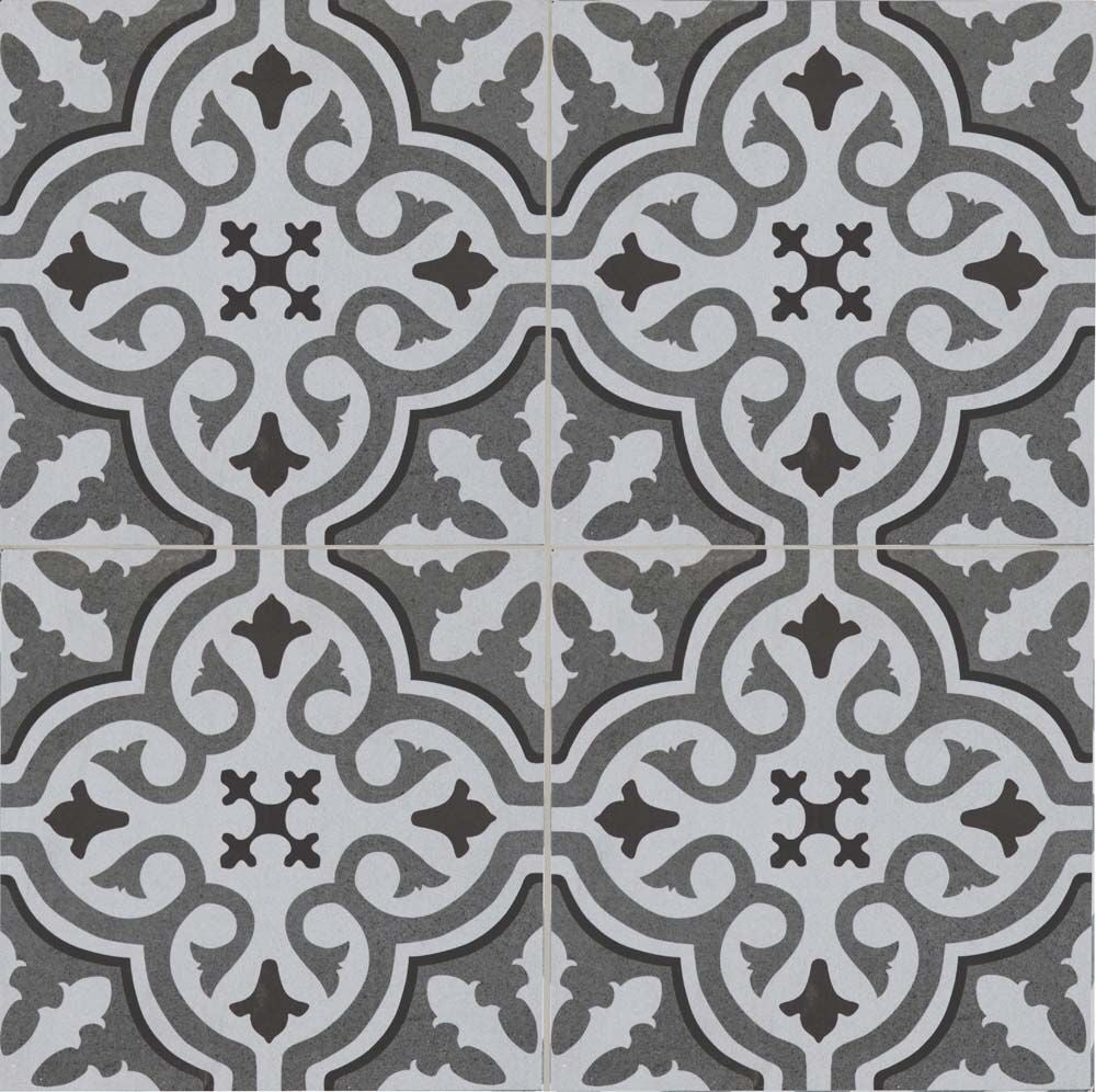 Rothko Black Pre-Scored Matt Glazed Ceramic W&F 450x450mm — Tiles & Stone Direct