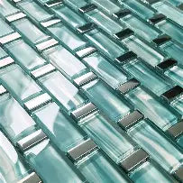 Monsoon Aqua Mosaic 30 x 30cm - MONA — Tiles & Stone Direct