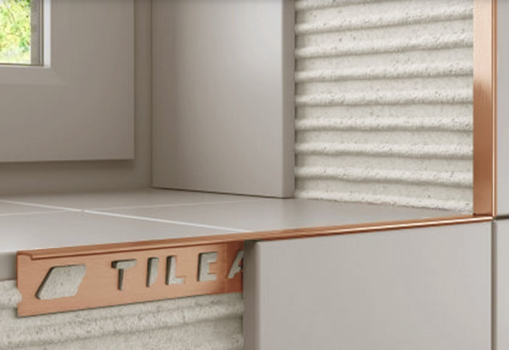 TILEASY: Copper; Square Edge Trim (10mm) — Tiles & Stone Direct