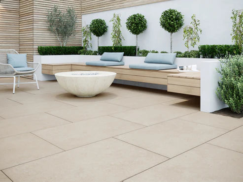Luxor Limestone 2CM Outdoor Porcelain Tile — Tiles & Stone Direct