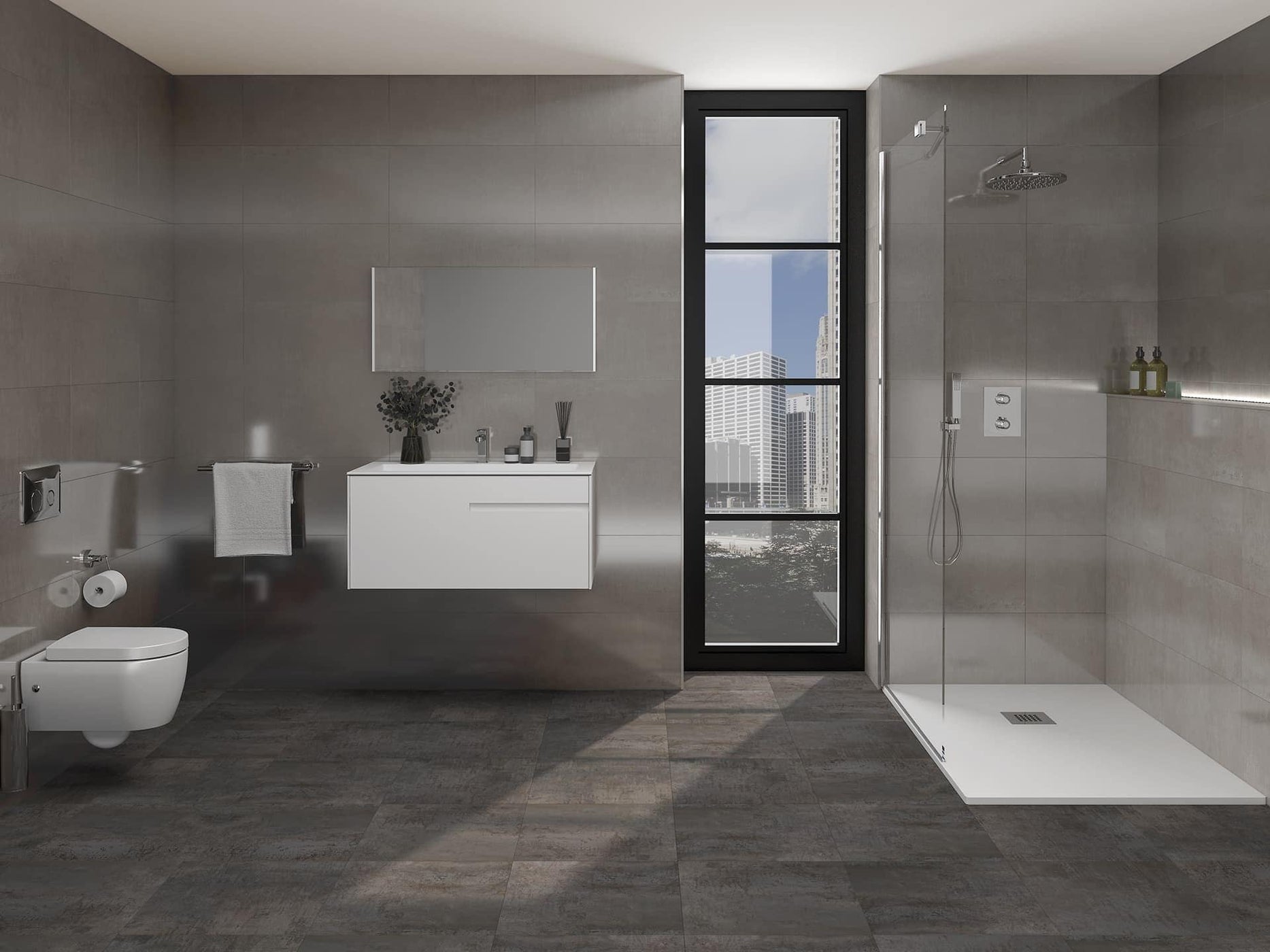 Porcelanosa Ferroker 44.3x44.3 — Tiles & Stone Direct