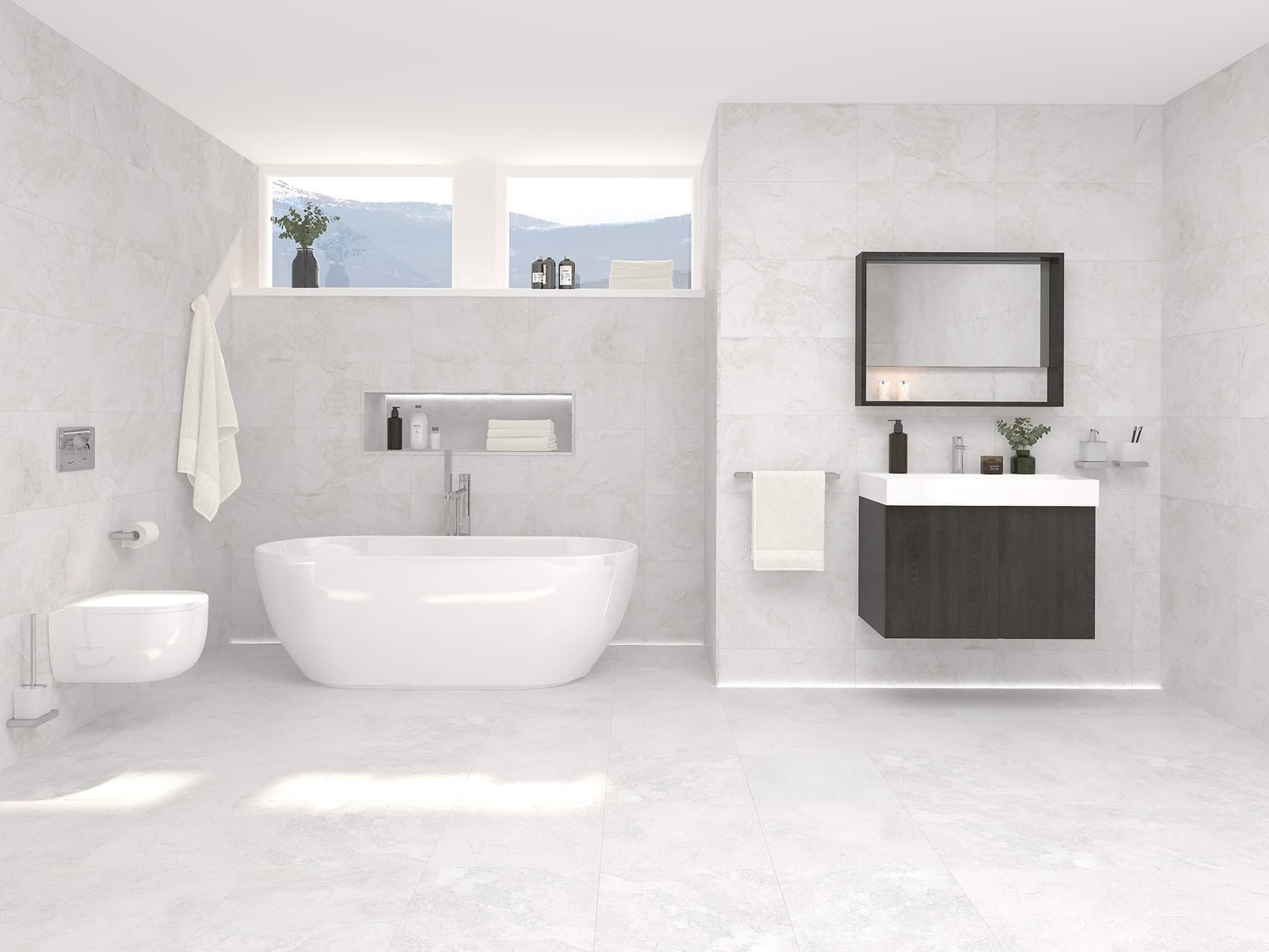 Porcelanosa Image White 44.3x44.3 — Tiles & Stone Direct