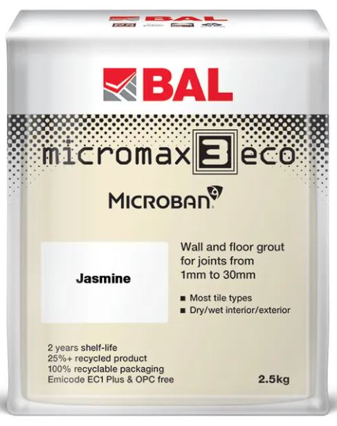 BAL Micromax3 Eco Grout Jasmine 2.5kg — Tiles & Stone Direct