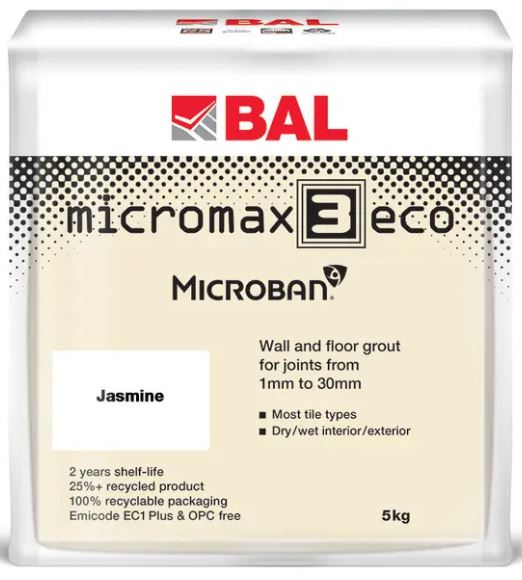BAL Micromax3 Eco Grout Jasmine 5kg — Tiles & Stone Direct