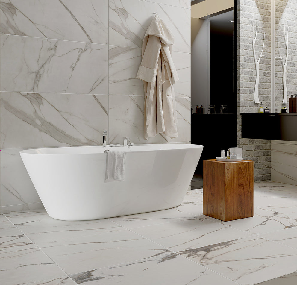 Marble Royale Tile Range - Traditional Marble effect in 60cm × 60cm ...
